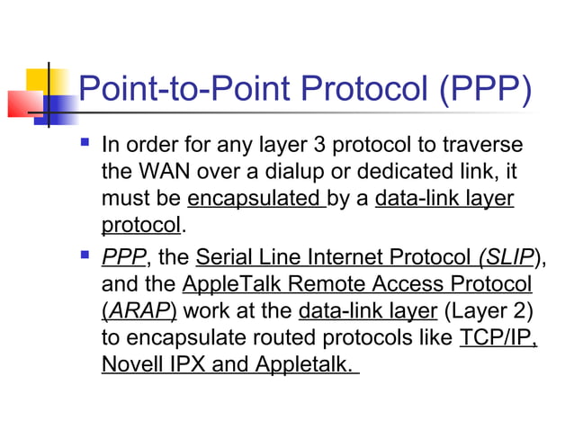 Point to-point-protocol | PPT