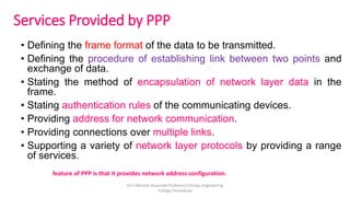 Point to-point protocol (ppp) | PPTX