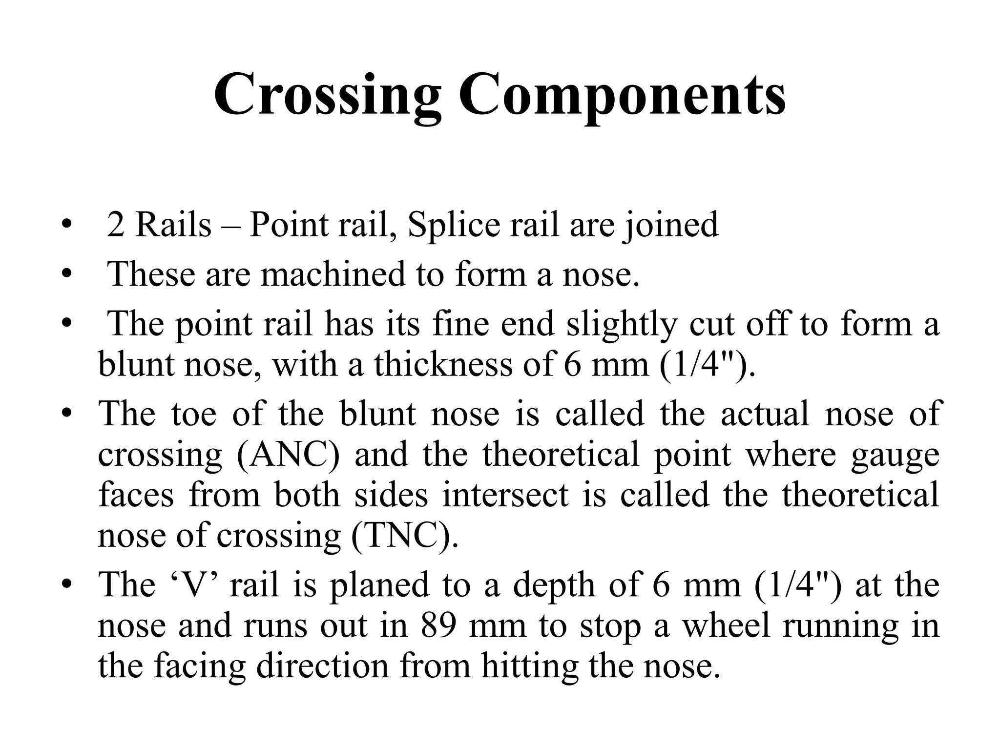 Point and crossing of railway | PPTX