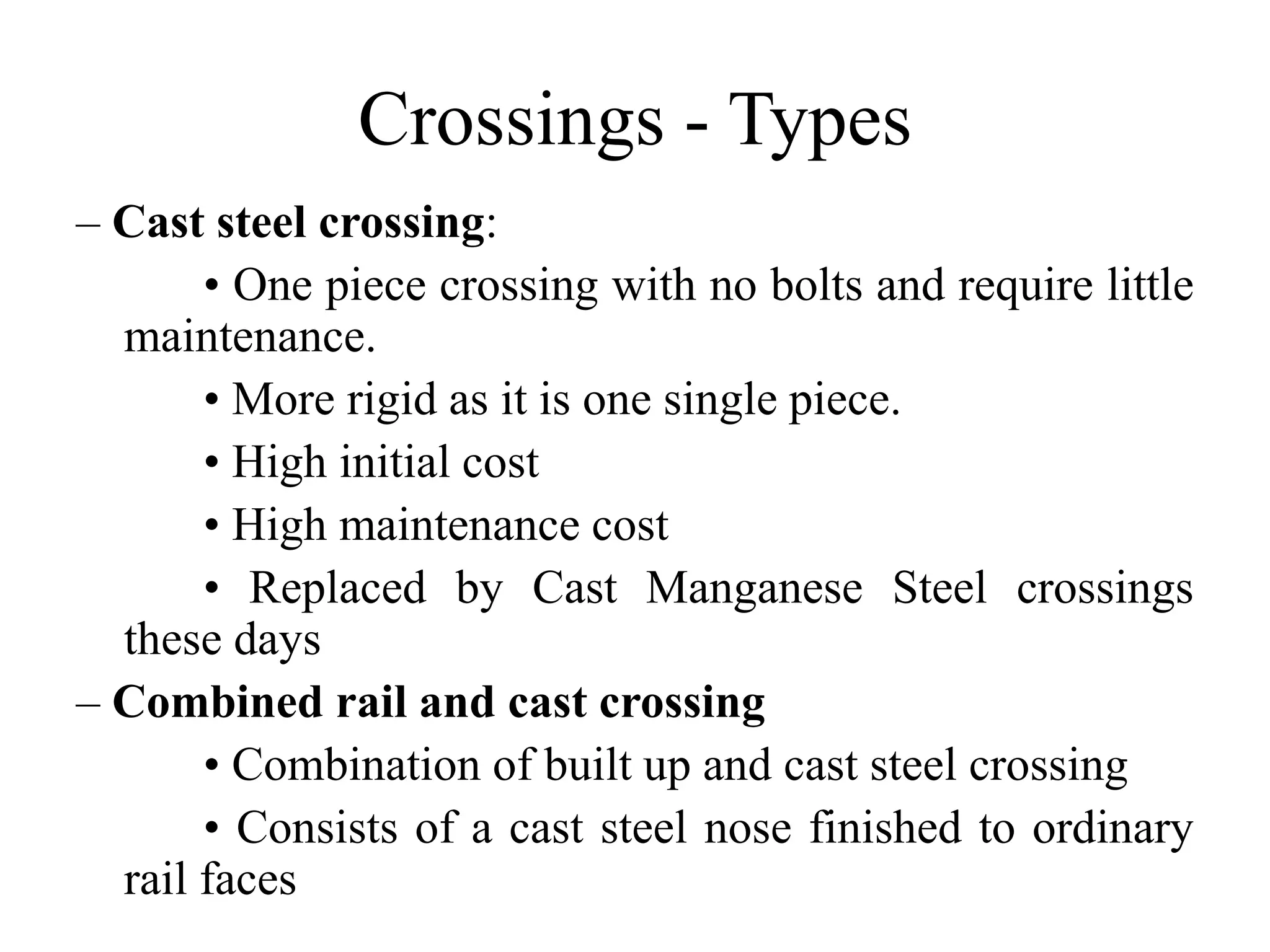 Point and crossing of railway | PPTX
