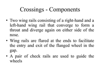 Point and crossing of railway | PPTX