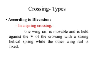 Point and crossing of railway | PPTX