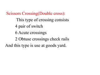 Point and crossing of railway | PPTX