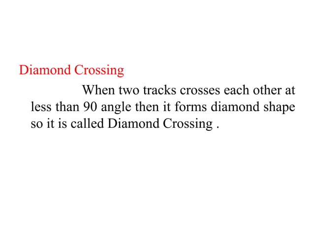Point and crossing of railway | PPTX