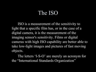 Point and shoot camera settings taking control | PPT