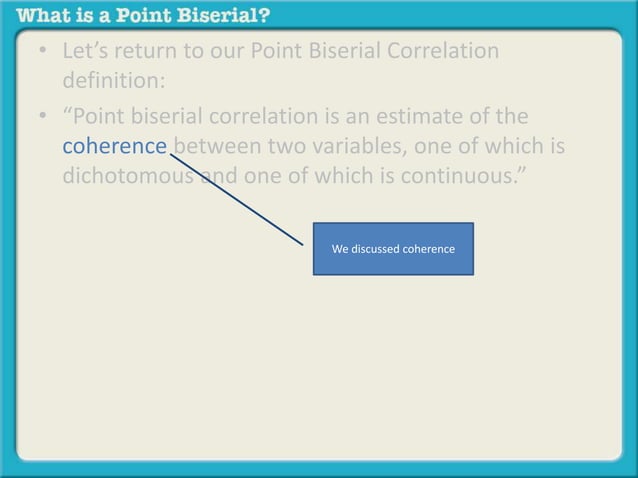 Point biserial correlation | PPTX | Children\'s Music | Music