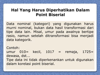 Korelasi Point Biserial | PPTX