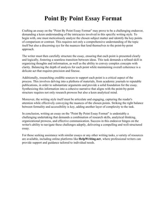 Point By Point Essay Format.pdf