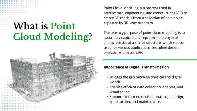 Point Cloud Modeling Transforming Existing Structures into Digital Models | PPT