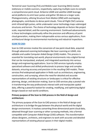 Point Clouds and Scan to CAD in Revit.pdf | 3-D Graphics | Computer Software and Applications