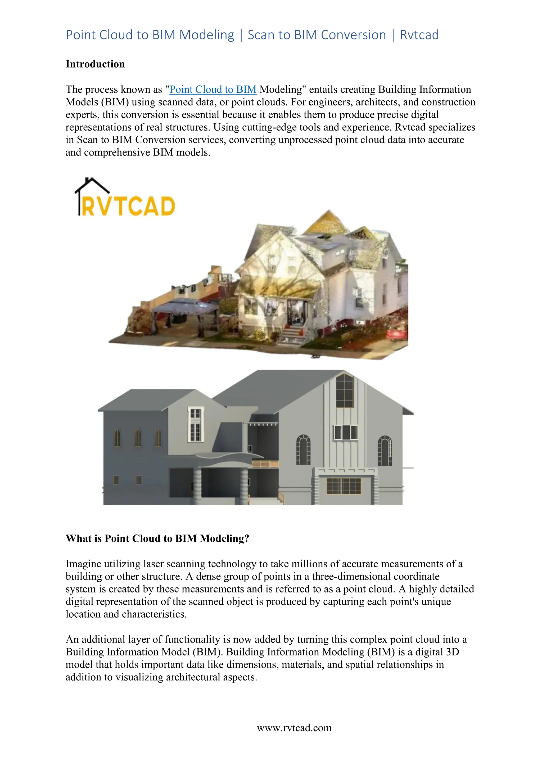 Point Cloud to BIM Modeling Scan to BIM Conversion Rvtcad.pdf