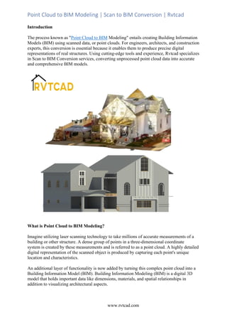 Point Cloud to BIM Modeling Scan to BIM Conversion Rvtcad.pdf