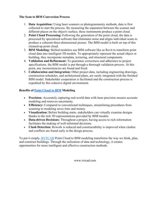 Point Cloud to BIM Modeling Scan to BIM Conversion Rvtcad.pdf