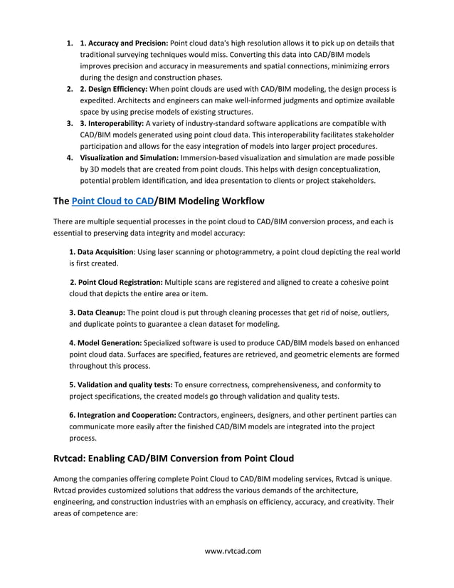 Point Cloud to Cad Point Cloud to Bim Modeling Services Rvtcad.pdf | 3 ...