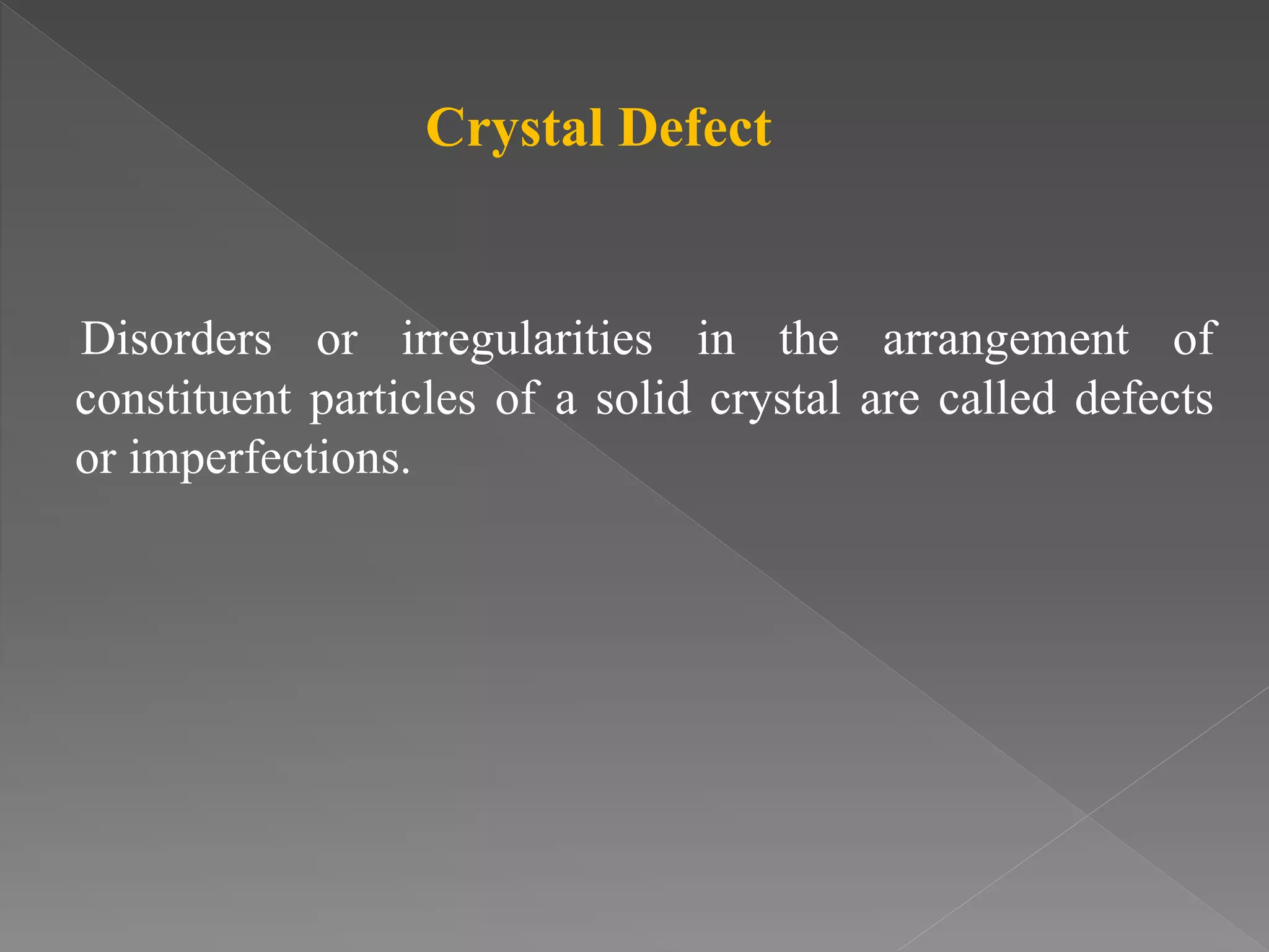 point defect.pptx | Chemistry | Science