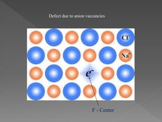 point defect.pptx | Chemistry | Science