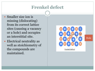 Point defect in solids | PDF