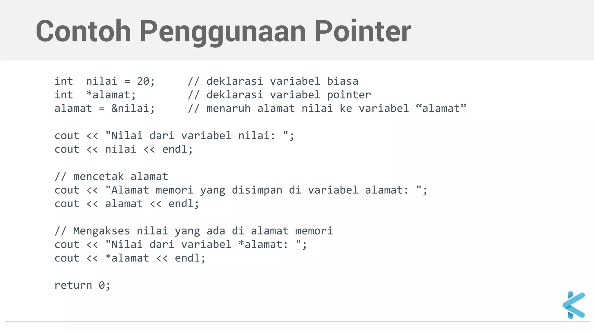 Pemrograman C++ - Pointer | PDF