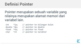 Pemrograman C++ - Pointer | PDF