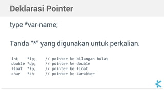 Pemrograman C++ - Pointer | PDF