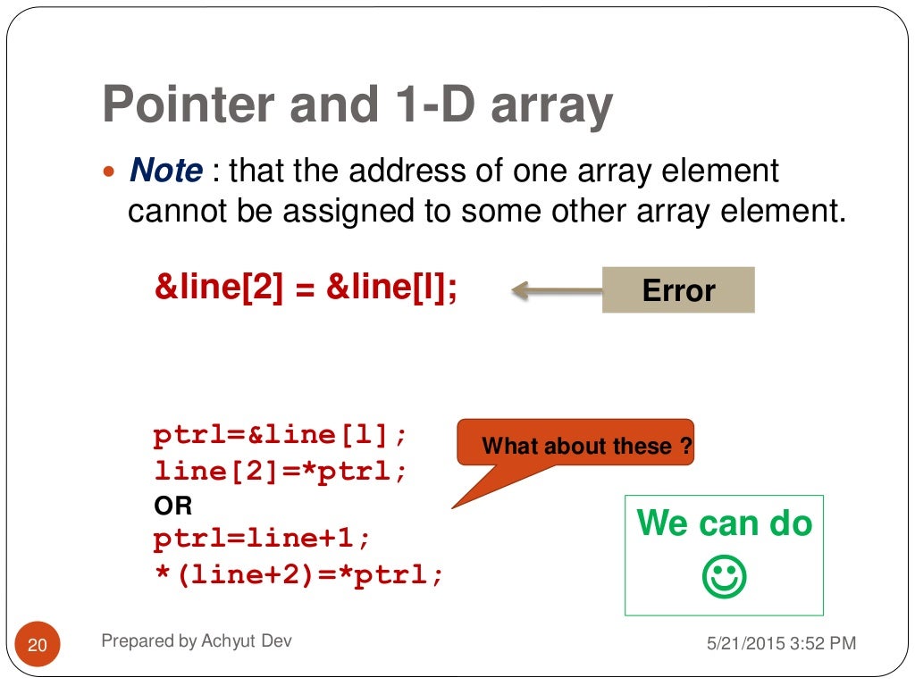 C Programming Pointer And Dma