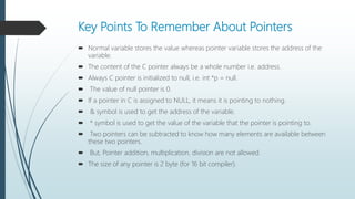 Pointer in c | PPT