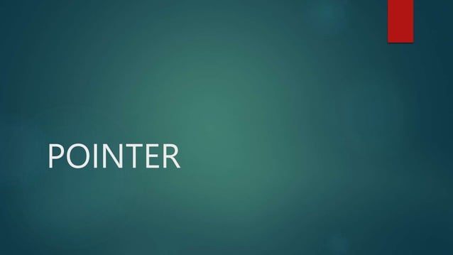 Pointers in c++ programming presentation | PPT Pointers in c++ programming presentation | PPT