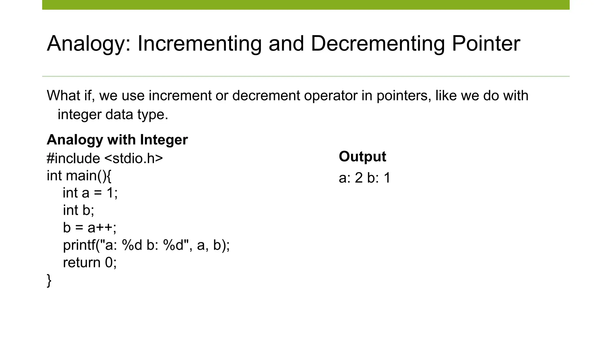 POINTERS IN C - BTECH BCA CS AND IT PRESENTATIONS | PPT