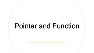 POINTERS IN C - BTECH BCA CS AND IT PRESENTATIONS | PPT