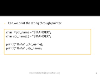 Pointer level 2 | PPT