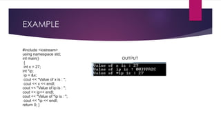 C++ Pointers , Basic to advanced Concept | PPT