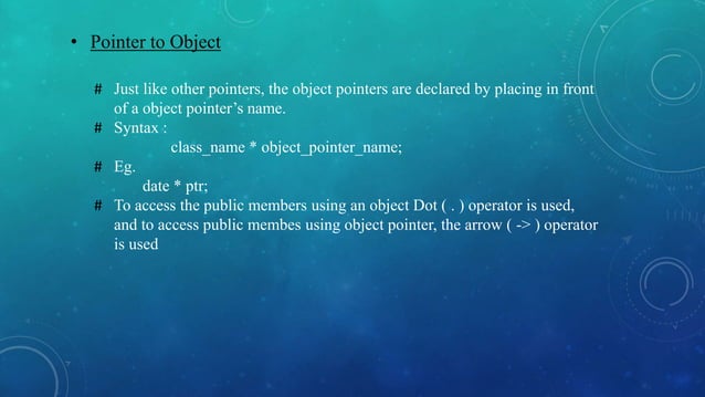 pointer-to-object-.pptx