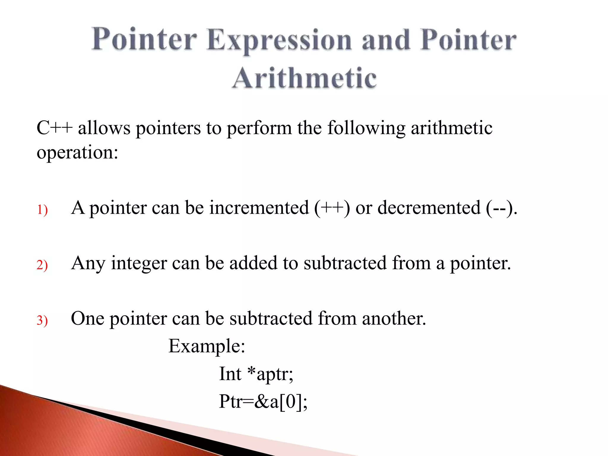 Pointer and polymorphism | PPT Pointer and polymorphism | PPT