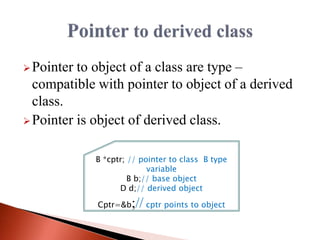 Pointer and polymorphism | PPTX