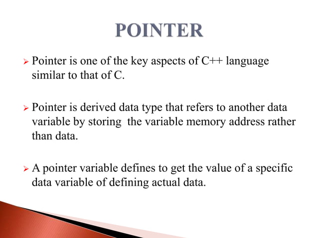 Pointer and polymorphism | PPT