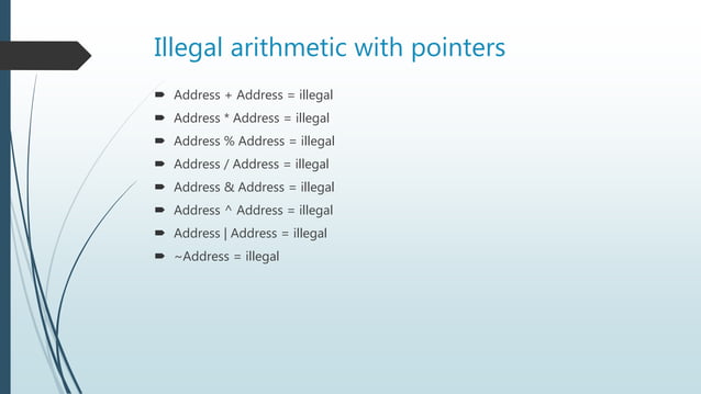 Pointer Arithmetic In C Ppt 5623
