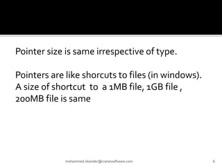 Pointer basics | PPTX