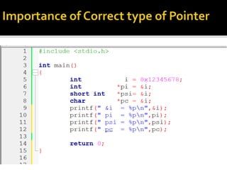 Pointer basics | PPTX