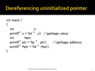 Pointer basics | PPTX
