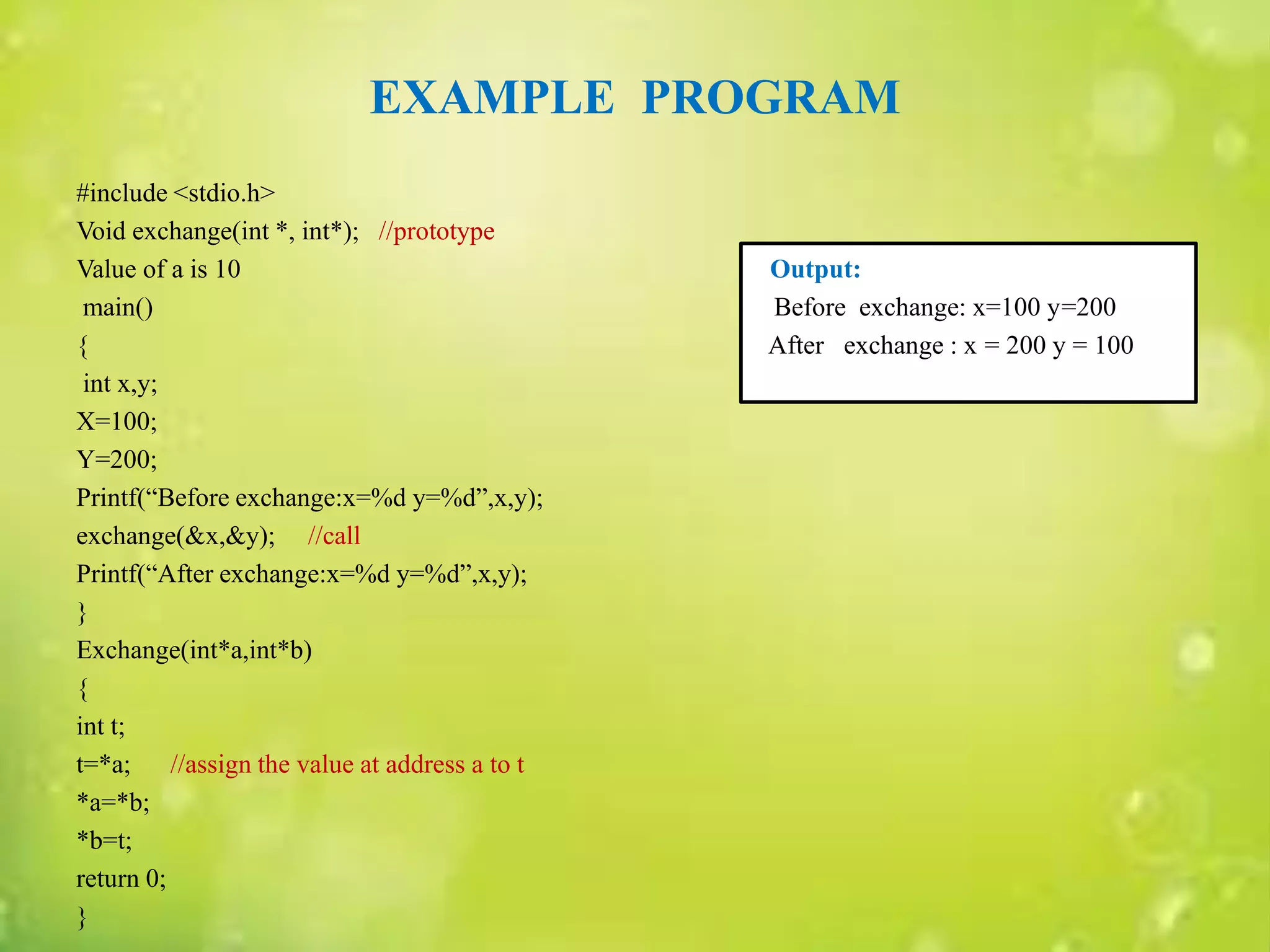 Pointer In C Pptx Programming Languages Computing