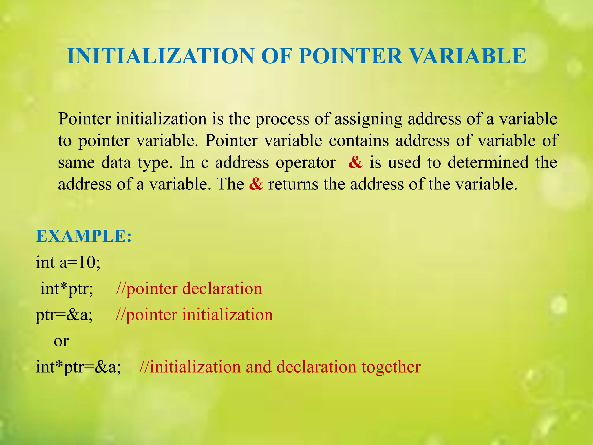 Pointer In C Pptx Programming Languages Computing