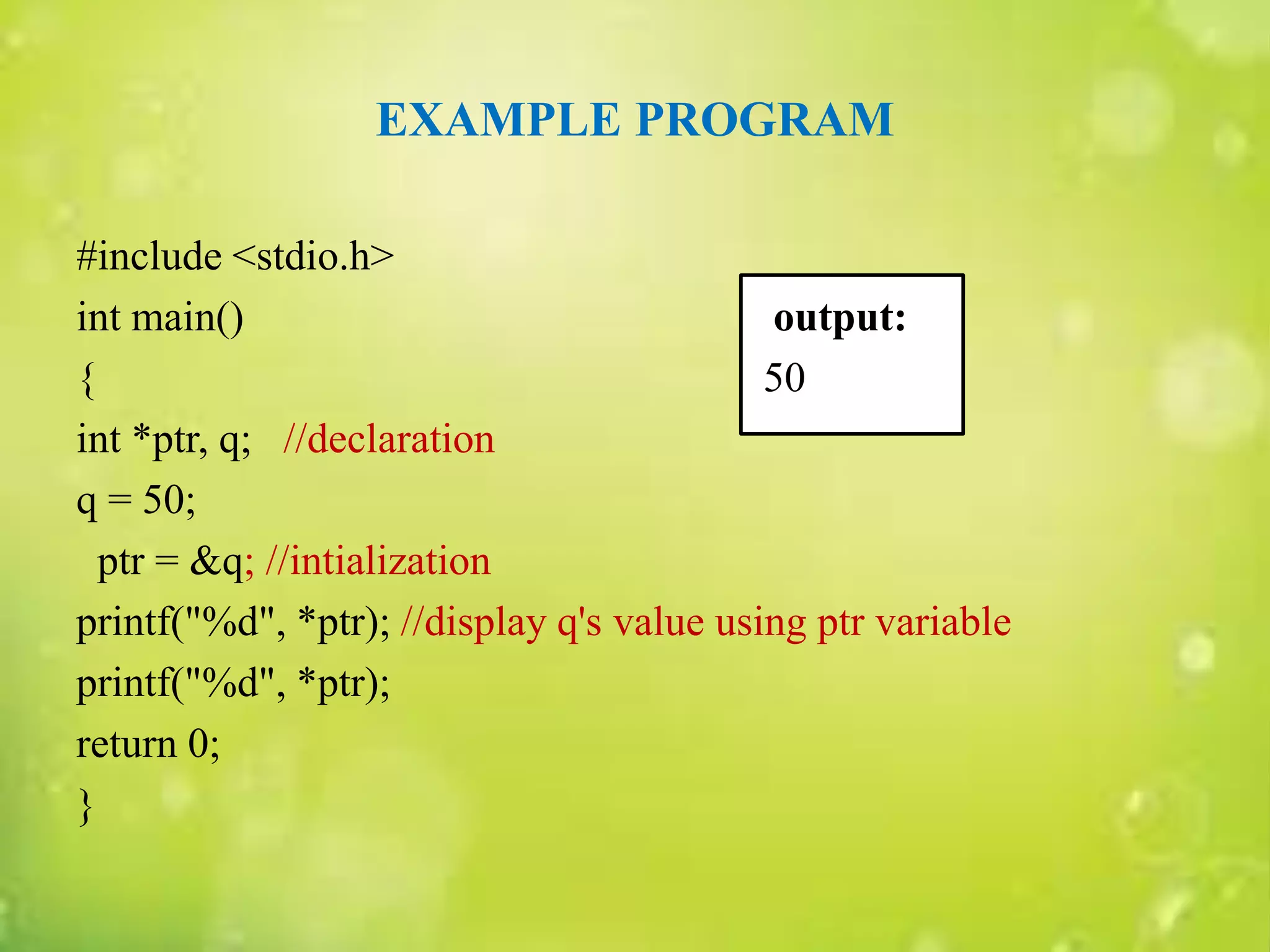 Pointer in c | PPTX | Programming Languages | Computing Pointer in c | PPTX | Programming Languages | Computing
