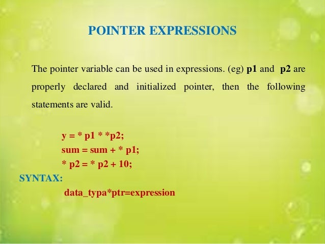 Pointer In C