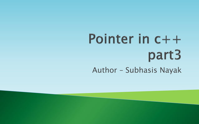 Pointer in c++ part3 | PDF