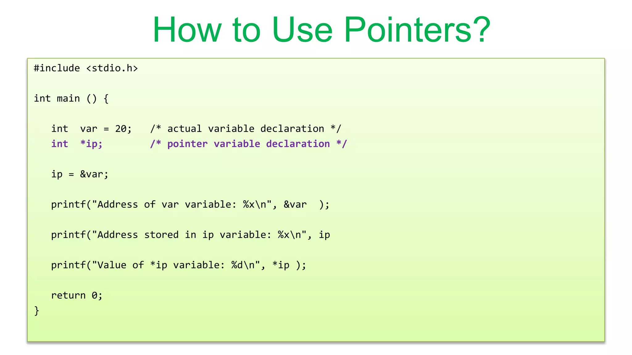 Pointer In C Program | Ppt