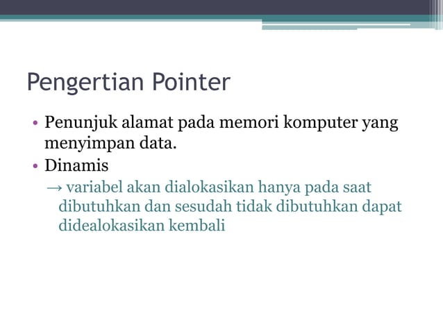 Pointer dan Linked List | PDF