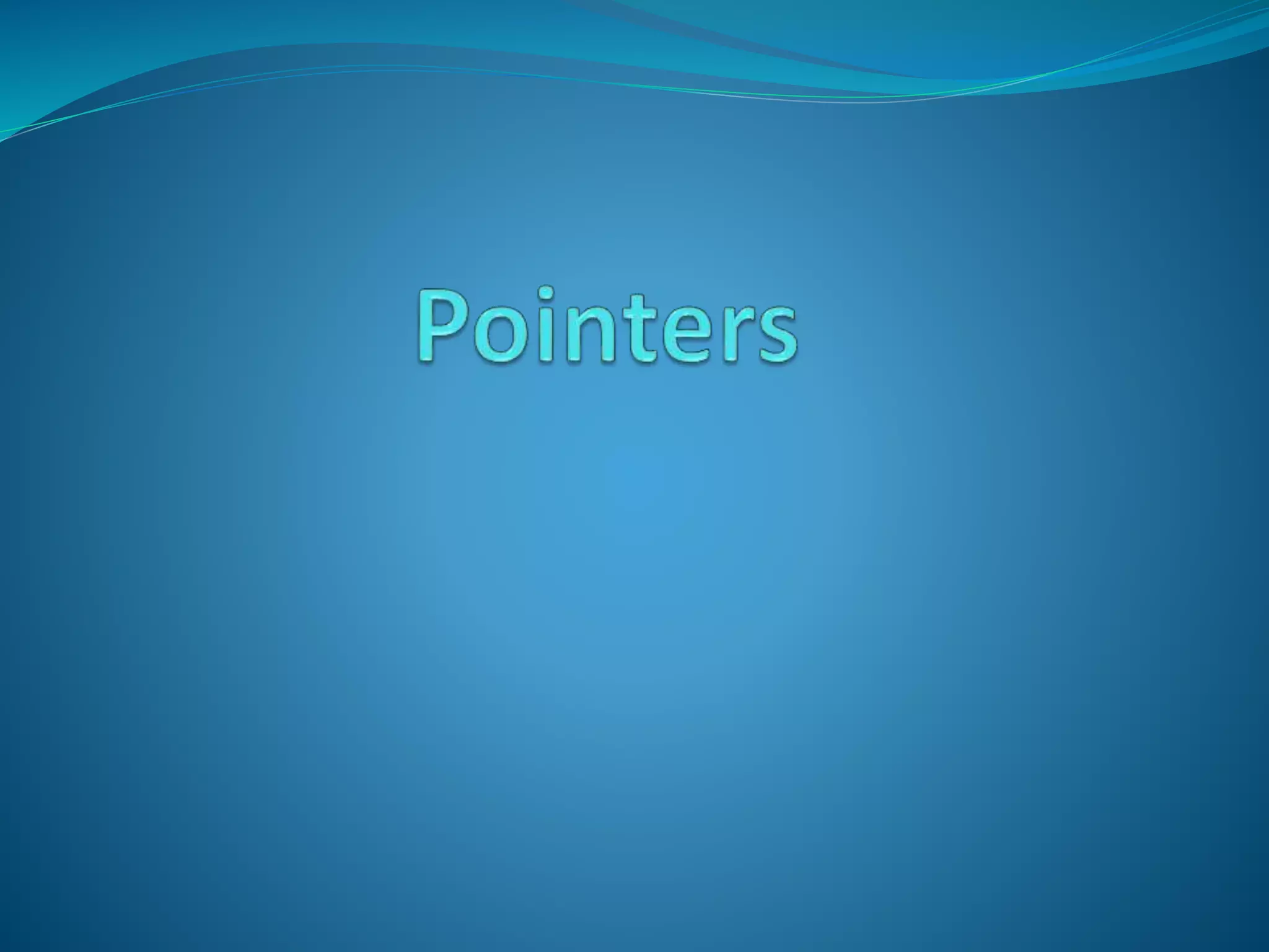Pointers | PPT