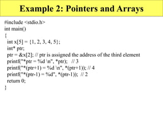 Pointers in C Language | PPTX | Programming Languages | Computing