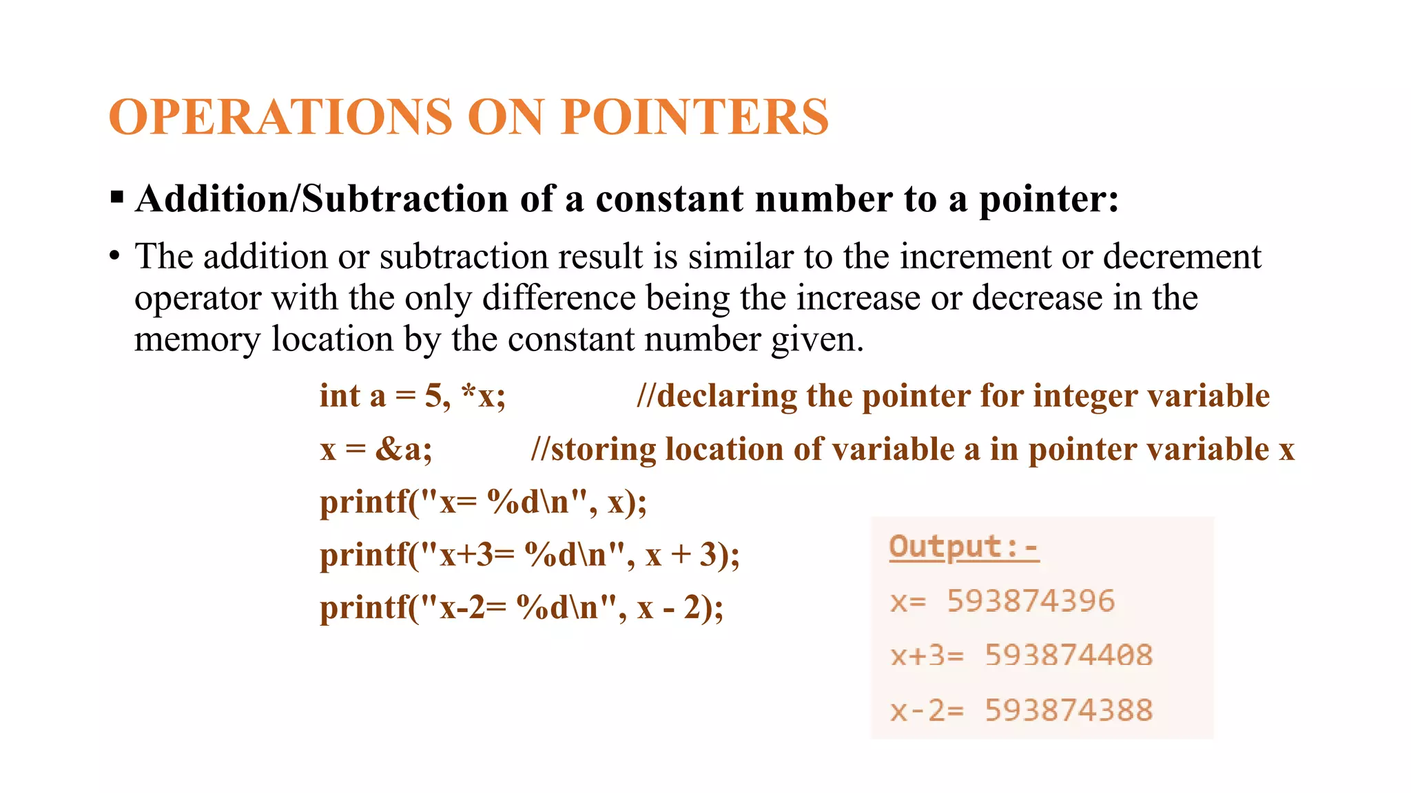 POINTERS.pptx | Programming Languages | Computing