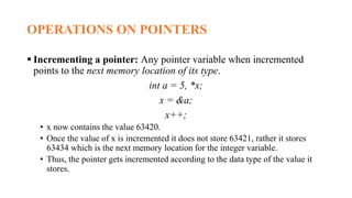 POINTERS.pptx | Programming Languages | Computing